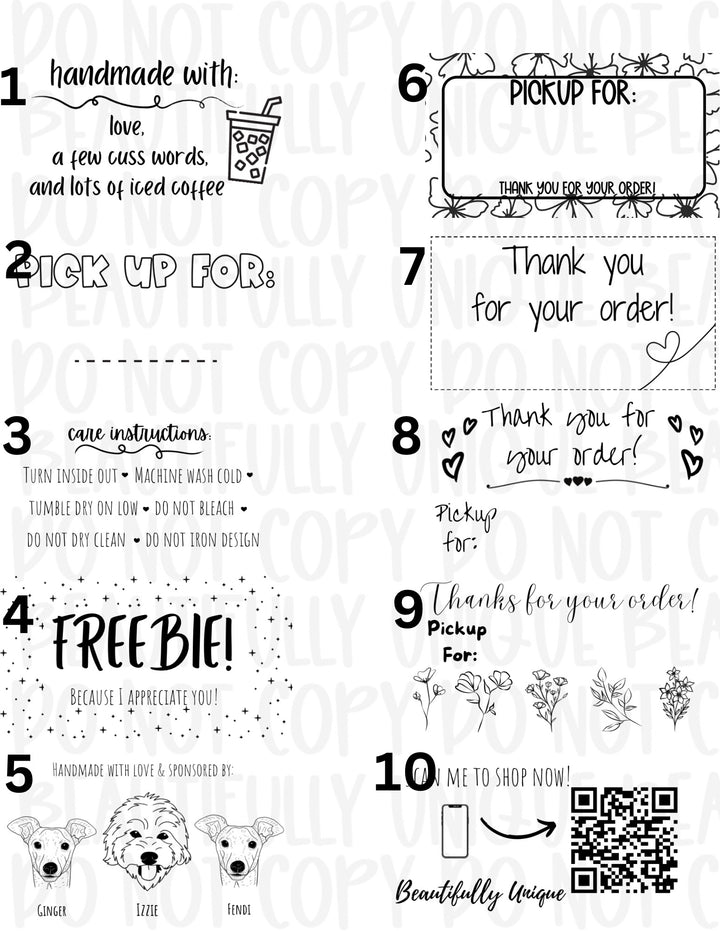 Thermal Labels – Turning the Paige Designs
